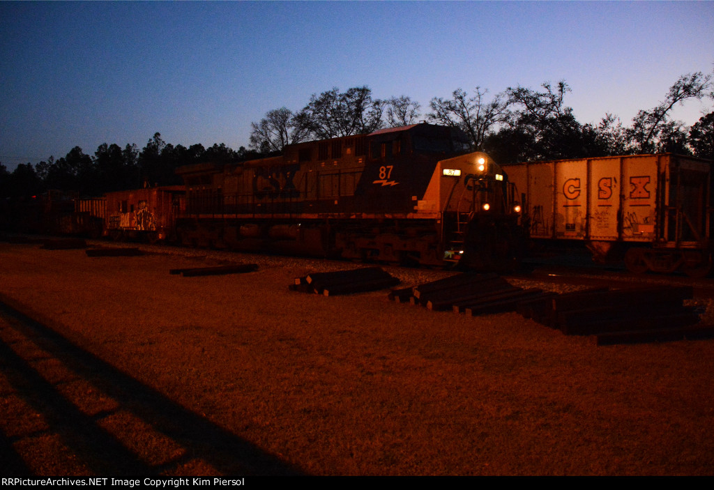 CSX 87 W017 Rail Train
